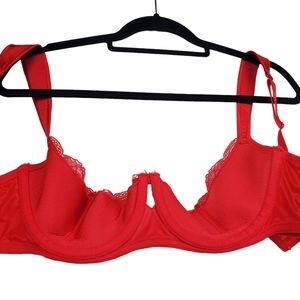 Cacique | Intimates & Sleepwear | Cacique Womens Red Satin Quarter Cup ...